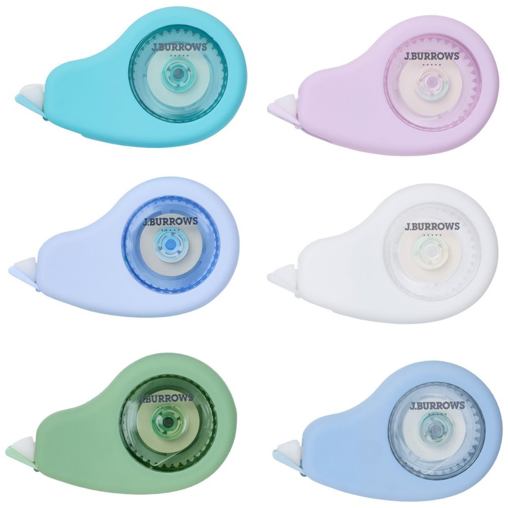 J.Burrows Correction Tape 5mm x 8m 6 Pack | Officeworks