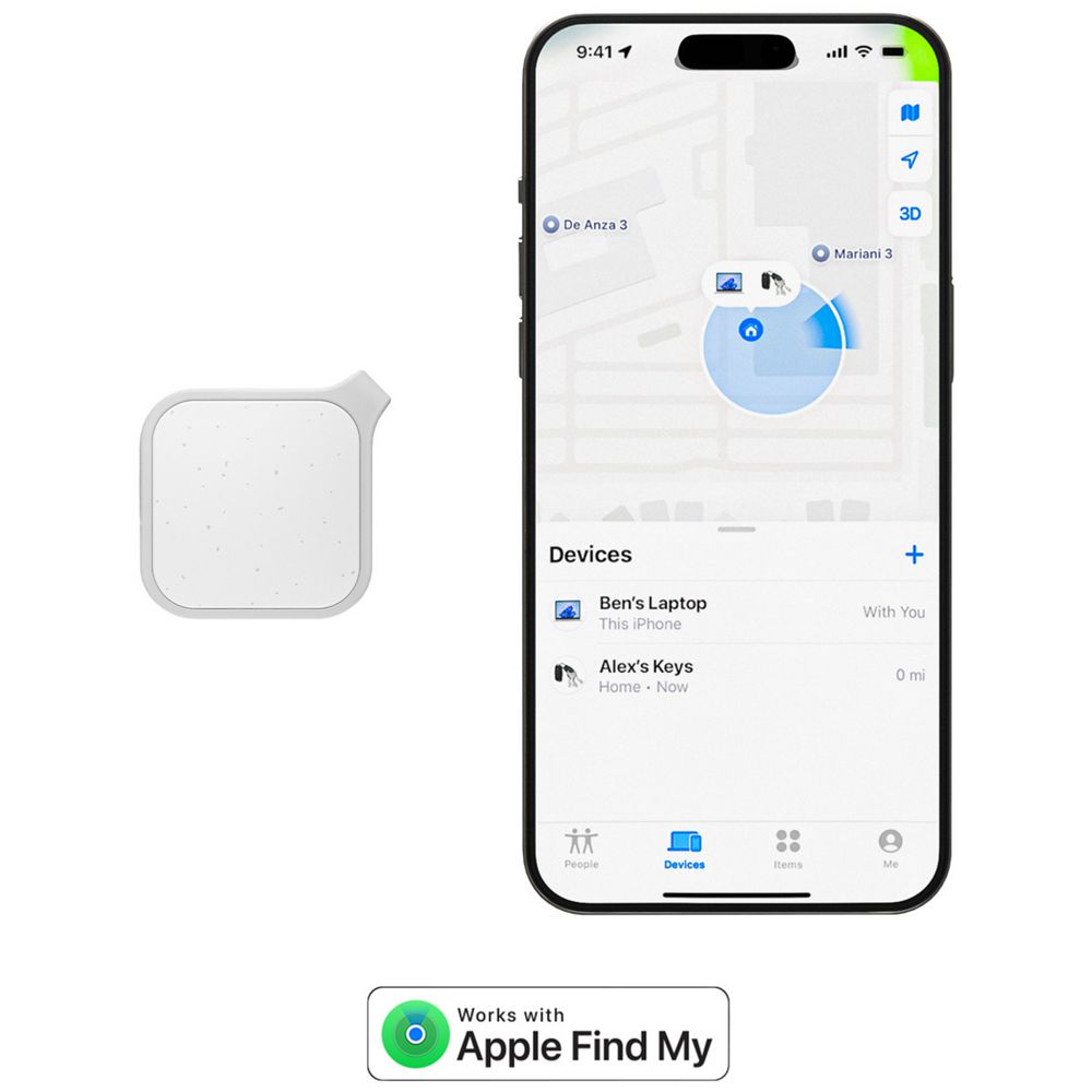 Journey Loc8 Finder FOB Apple Sparkle Grey | Officeworks