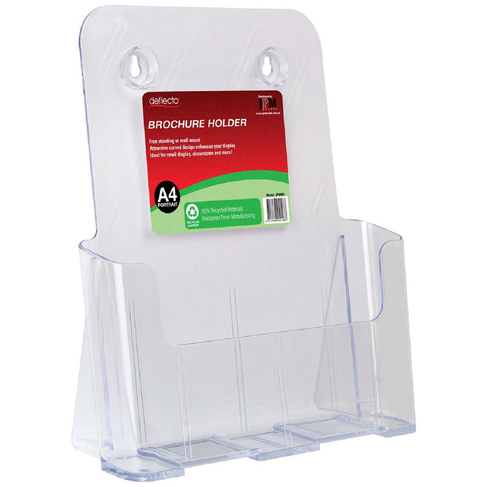 Deflecto A4 Brochure Holder Portrait | Officeworks