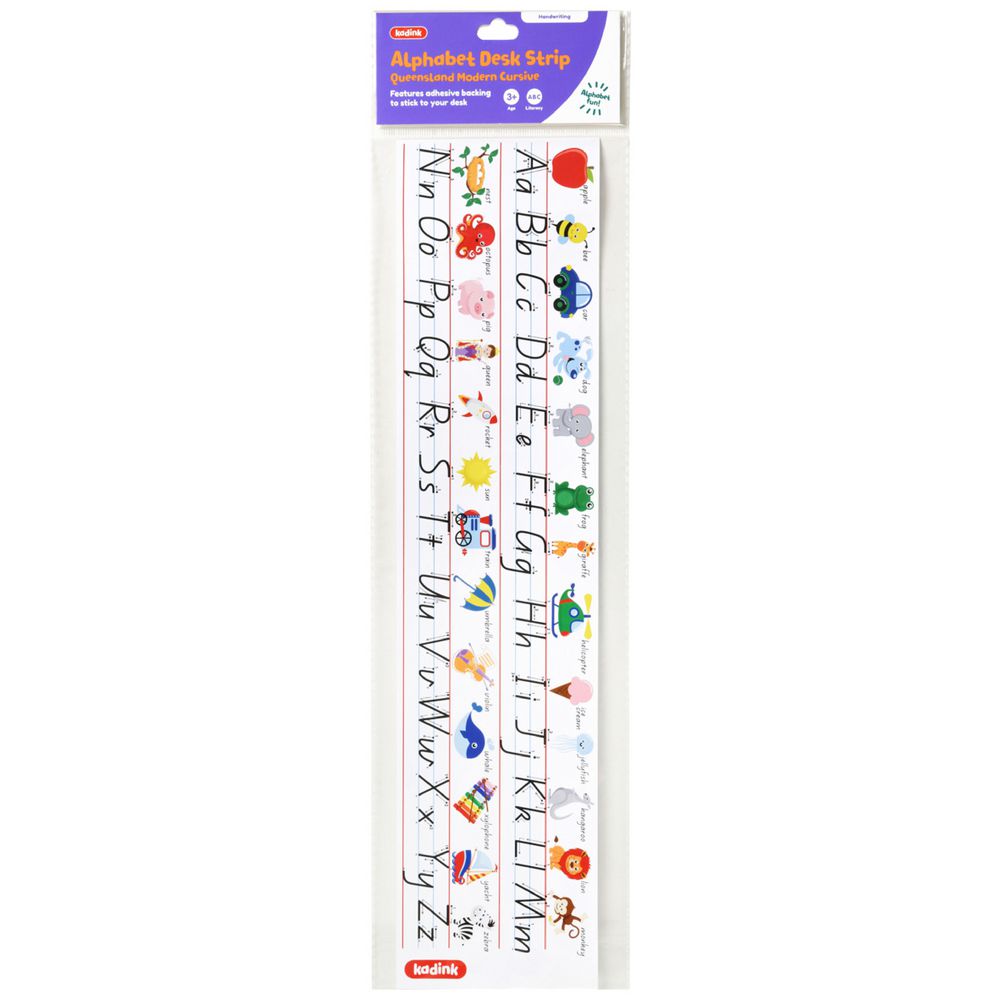 Kadink Alphabet Desk Strip Queensland | Officeworks