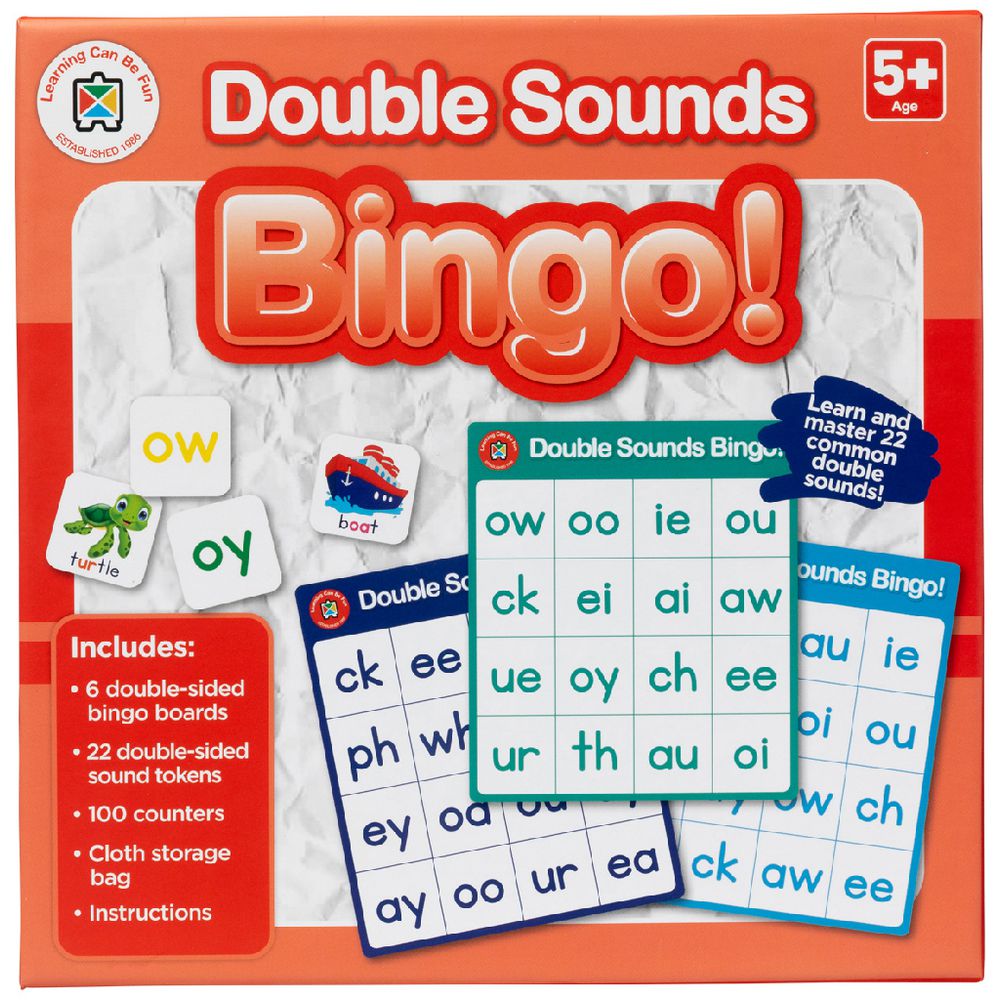 Learning Can Be Fun Double Sounds Bingo | Officeworks