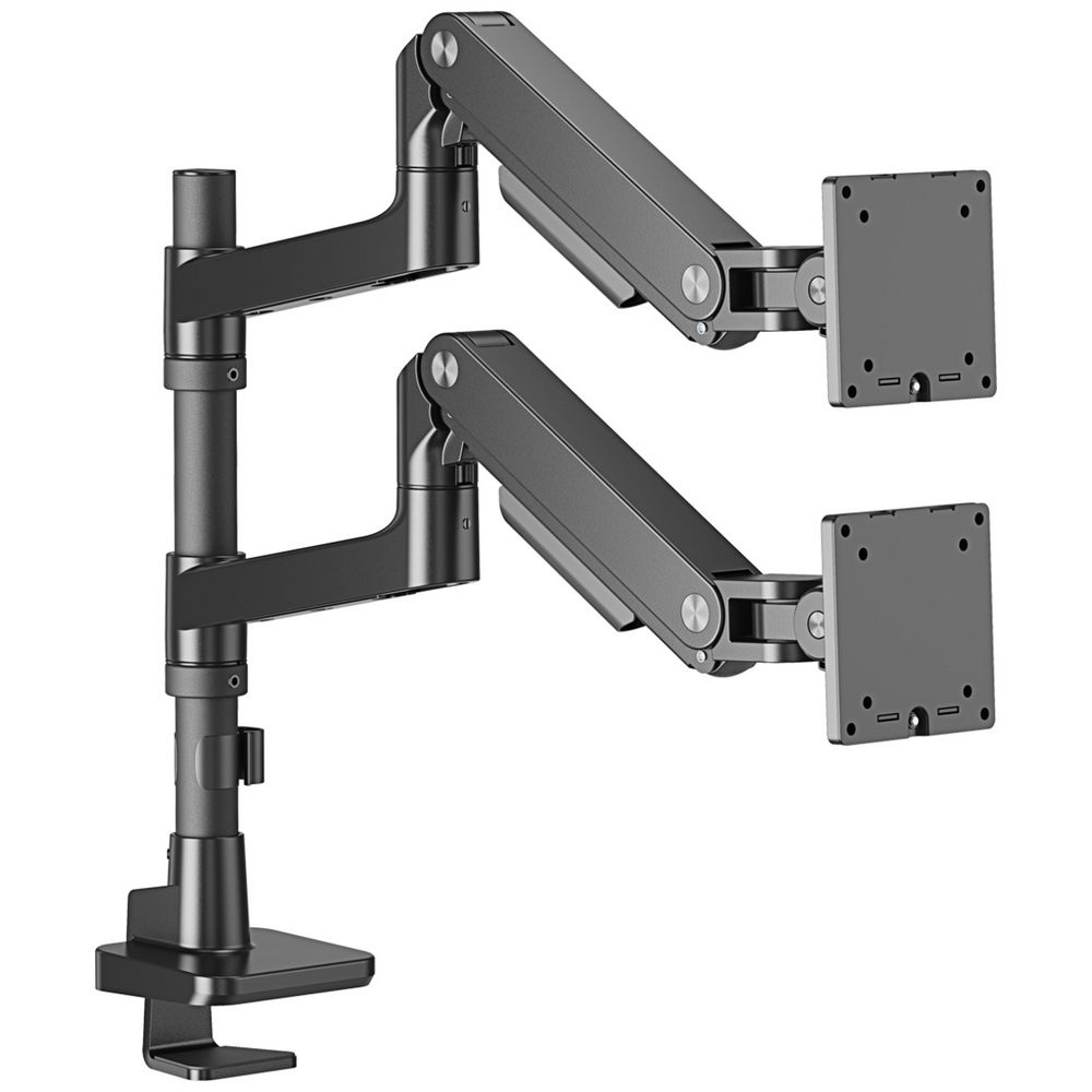 Brateck Heavy-Duty Pole-Mounted Dual Monitor Arm 17"-49" | Officeworks