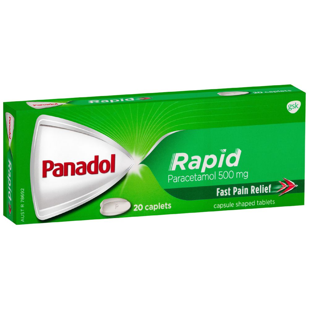 Panadol Rapid Caplets 20 Pack 9300673840134 | eBay