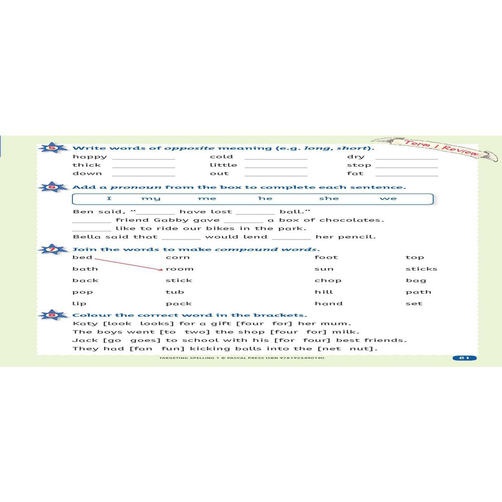 Targeting Spelling Activity Book Year 1 | Officeworks