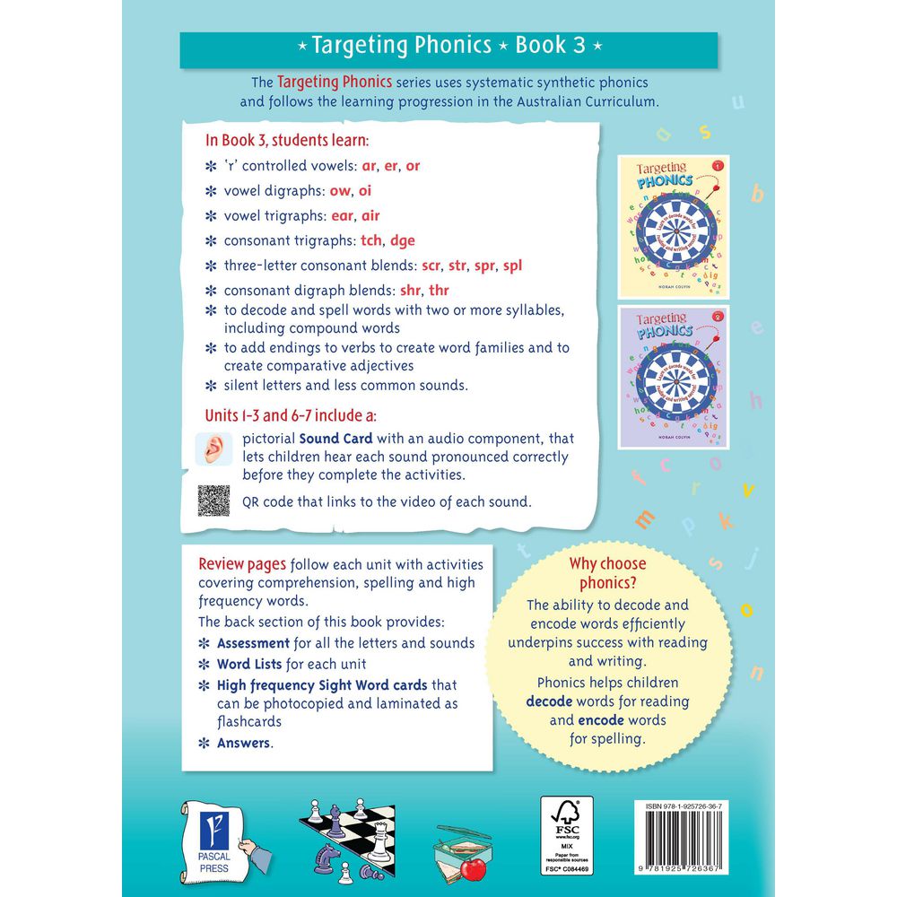 Targeting Phonics Book 3 | Officeworks