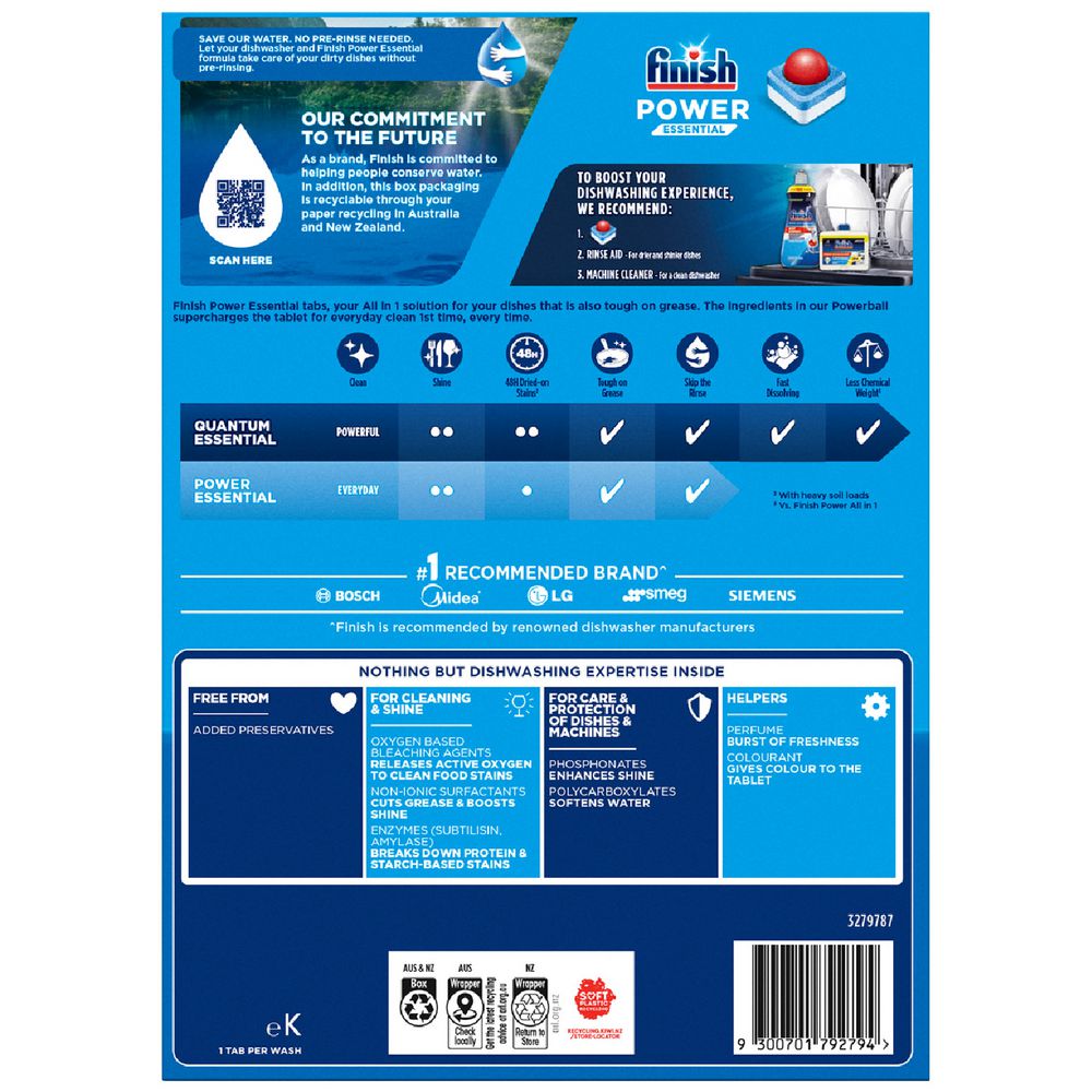 Finish Power Dishwashing Tablets 120 Pack | Officeworks