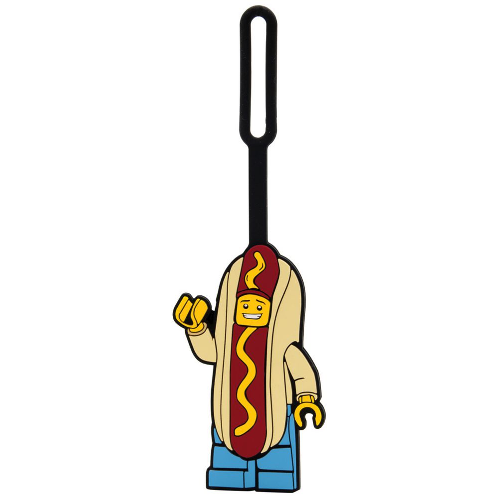 Lego Luggage Tag Hot Dog Man | Officeworks