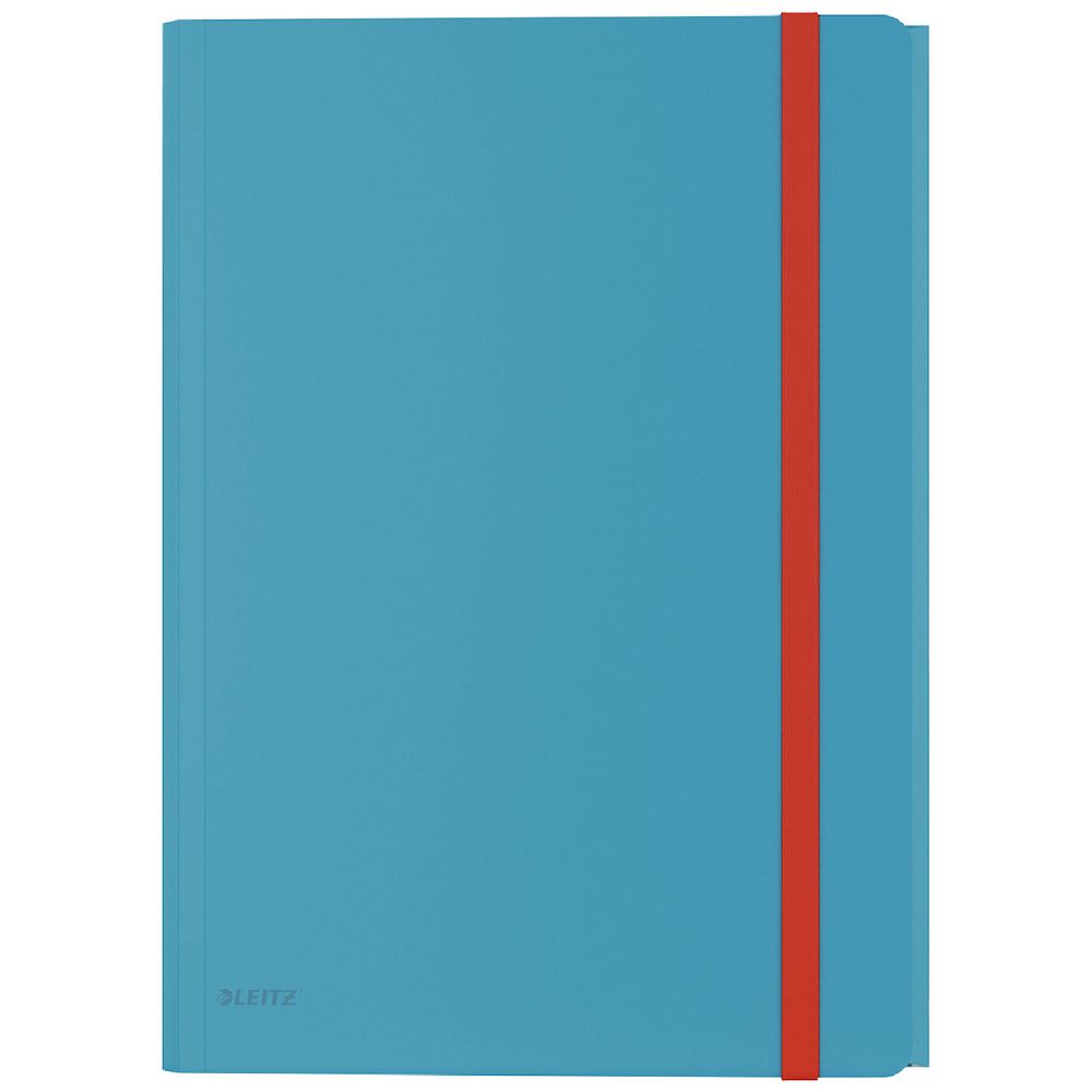 Leitz Cosy A4 3-Flap Folder with Pocket Blue | Officeworks
