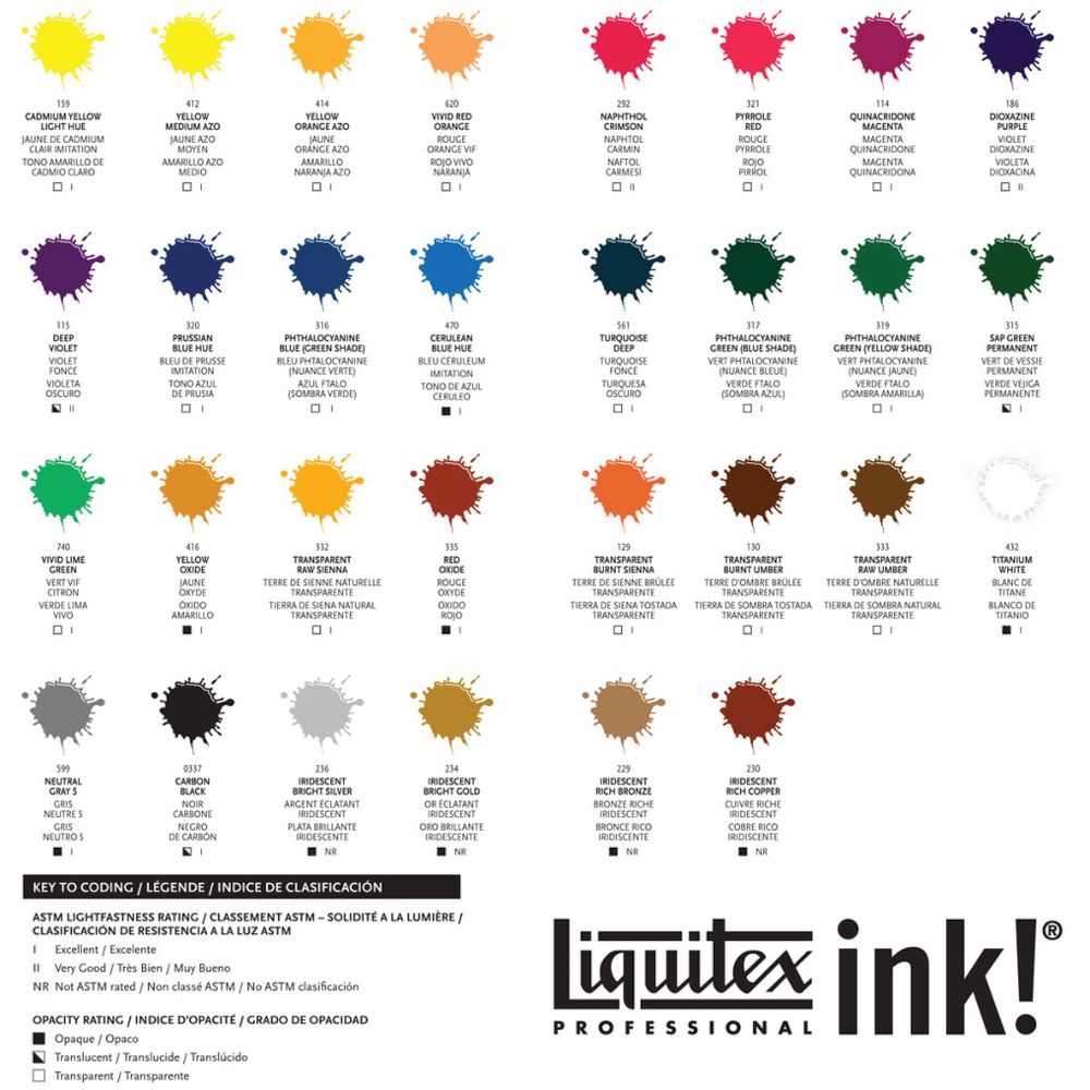 Liquitex Professional Ink 30mL Transparent Raw Sienna | Officeworks