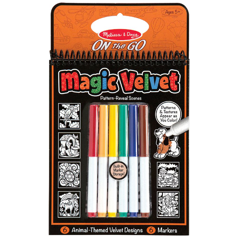 Melissa Doug On the Go Magic Velvet Scenes Animal