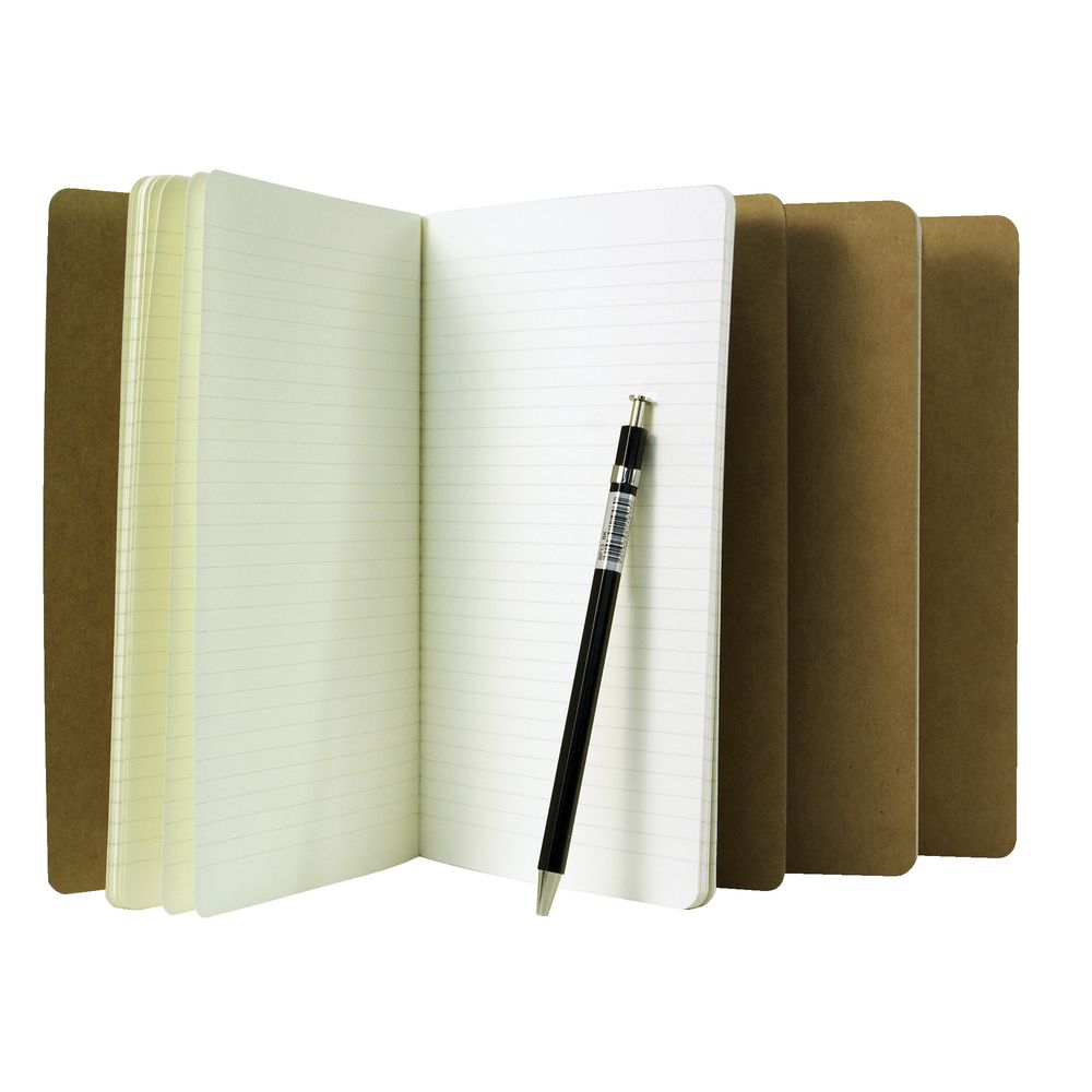 Moleskine Cahier Ruled Notebooks Large Kraft 3 Pack | Officeworks