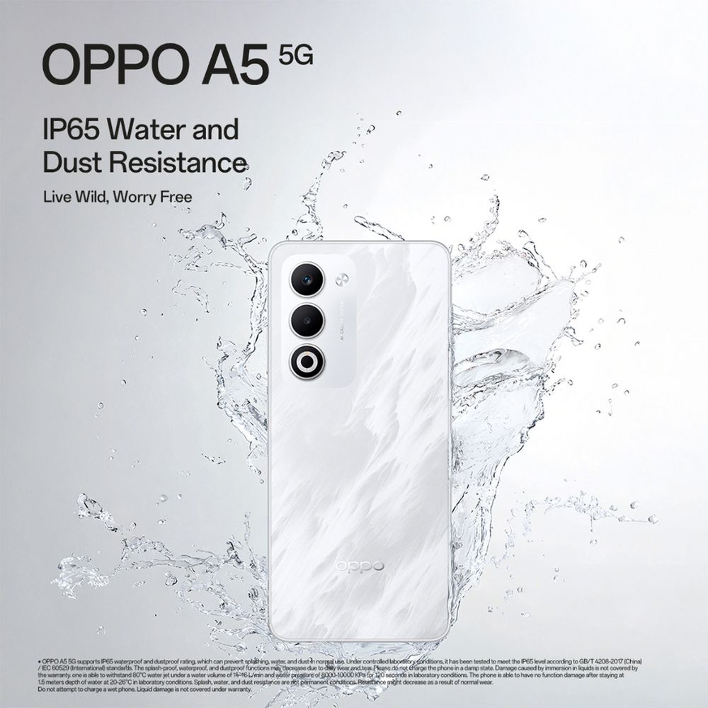 OPPO A5 5G 128GB Mist White | Officeworks
