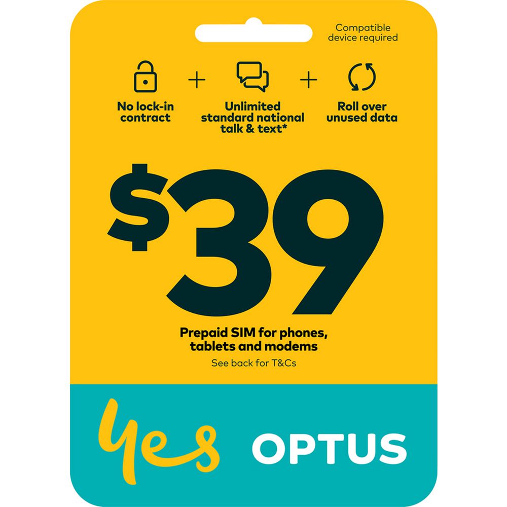 Optus $39 Voice 5G SIM Starter Kit | Officeworks