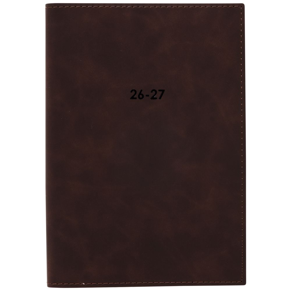 Otto A5 Day To Page Diary FY26/27 Suede Brown | Officeworks