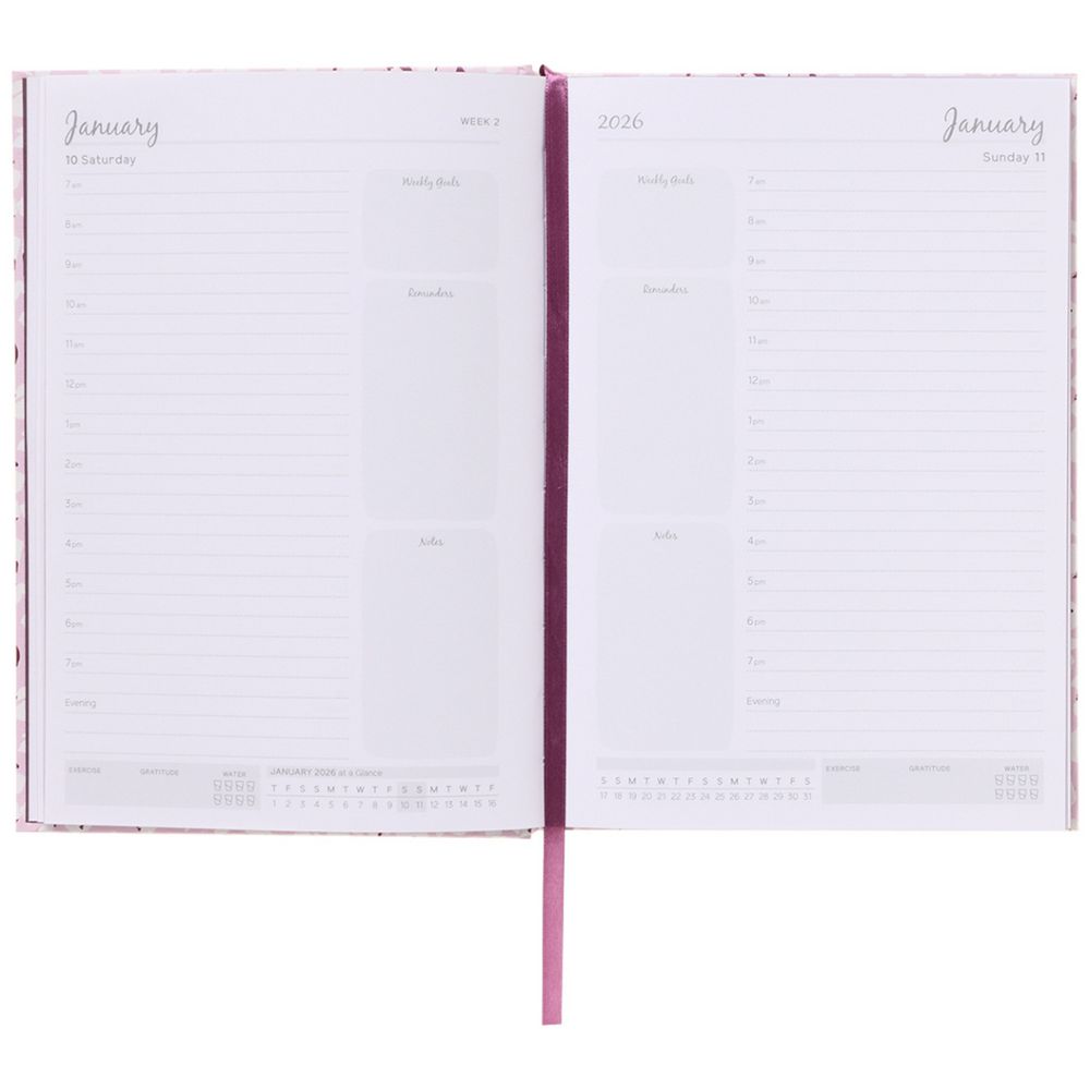 Otto A5 Day to Page 2026 Diary Pink Floral | Officeworks