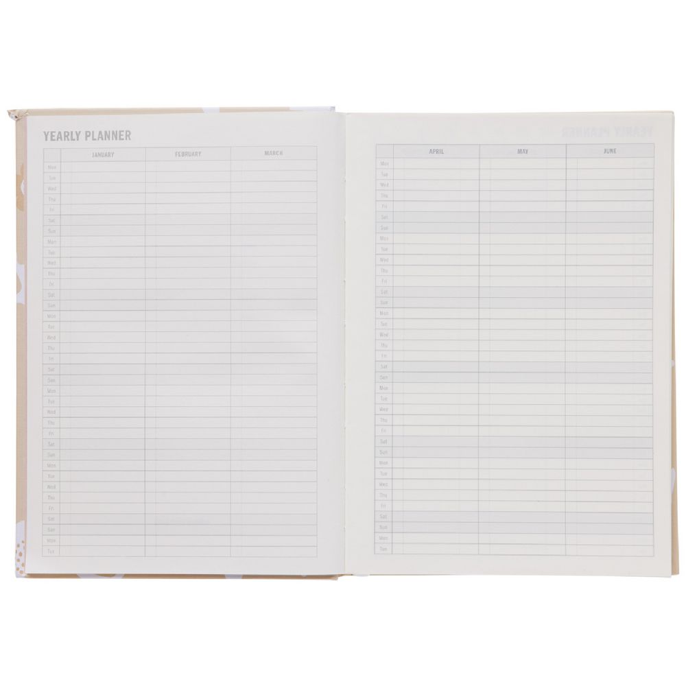 Otto A5 Day to Page Undated Diary Floral Abstract | Officeworks