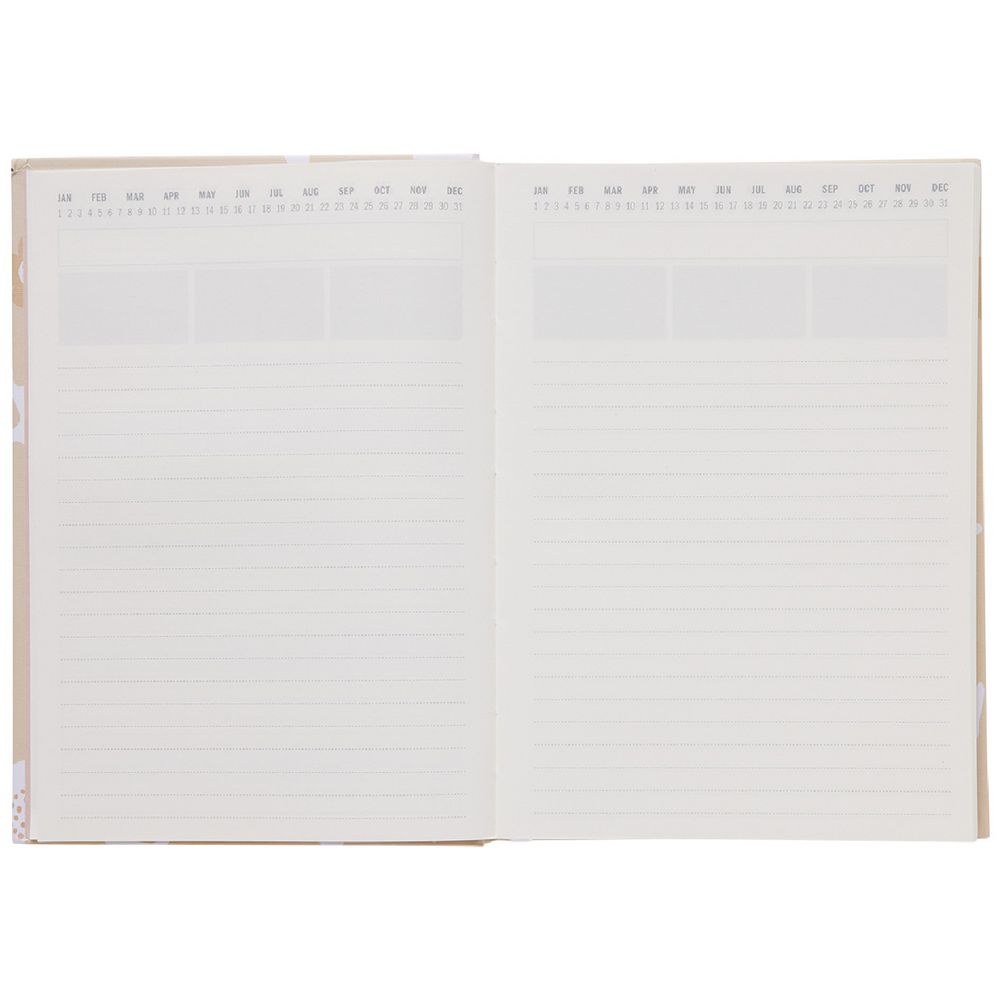 Otto A5 Day to Page Undated Diary Floral Abstract | Officeworks