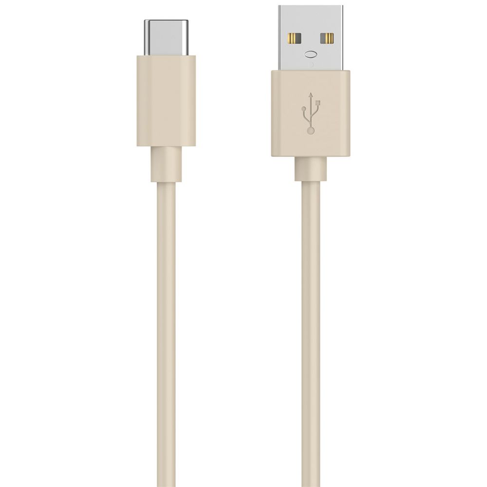 Otto USB-A to USB-C Cable 1m Beige | Officeworks