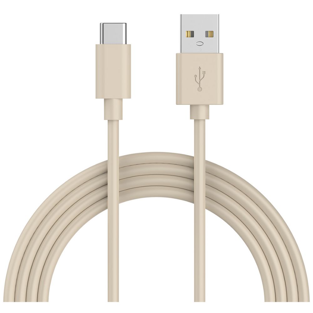 Otto USB-A to USB-C Cable 1m Beige | Officeworks
