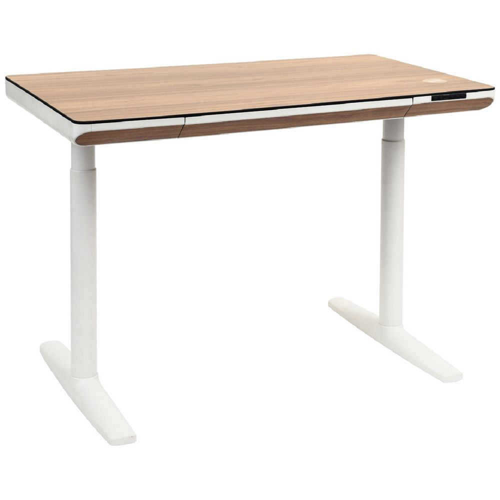Helsinki Electric Sit Stand Desk 1200mm Oak White Officeworks