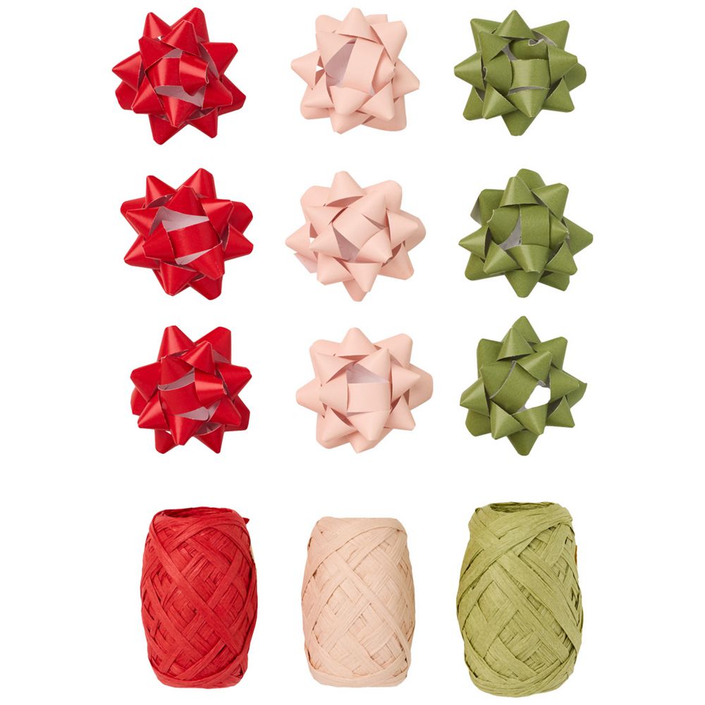 Otto Christmas Mixed Ribbon Bow Pack Australiana | Officeworks