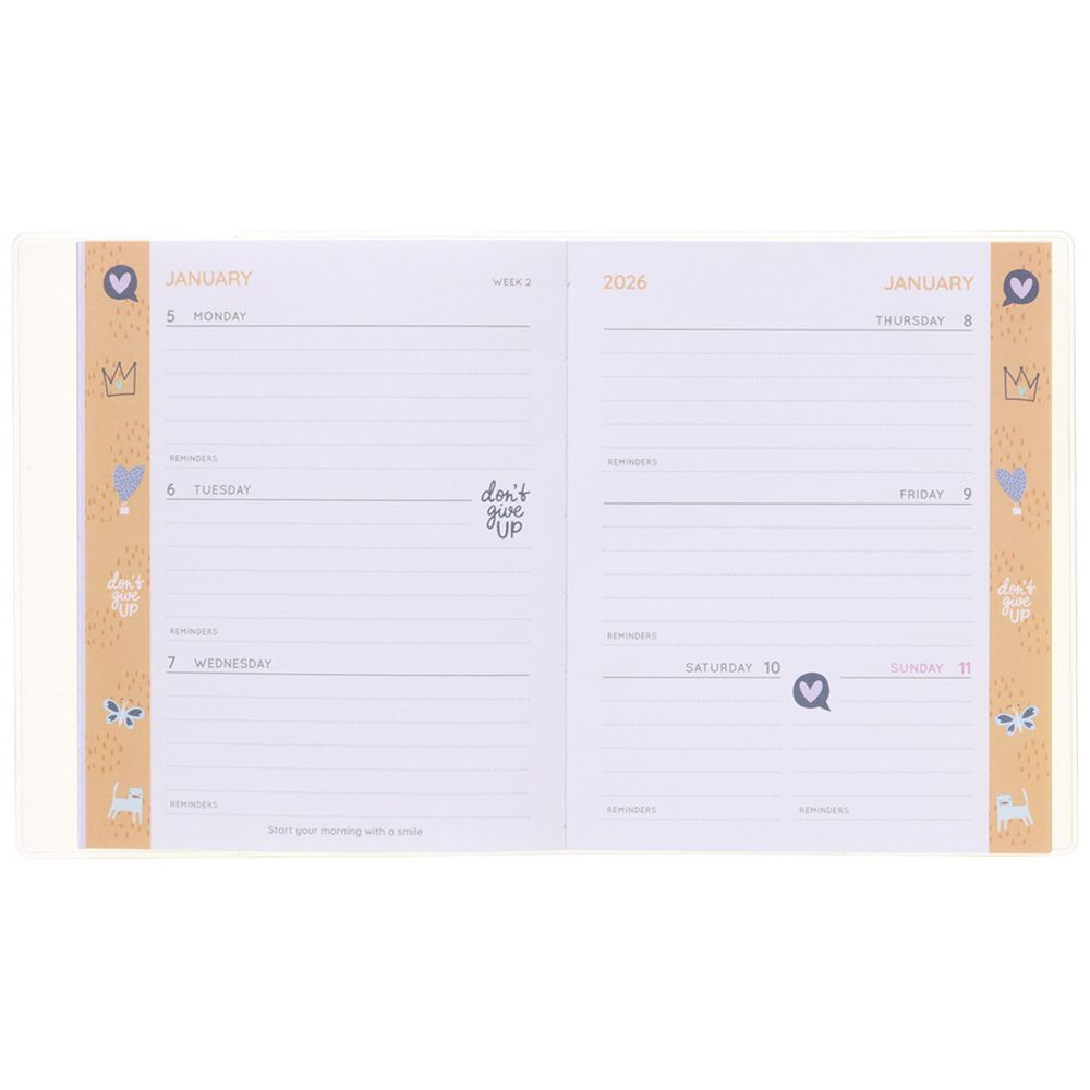 Otto Small Week to View 2026 Cute Diary | Officeworks