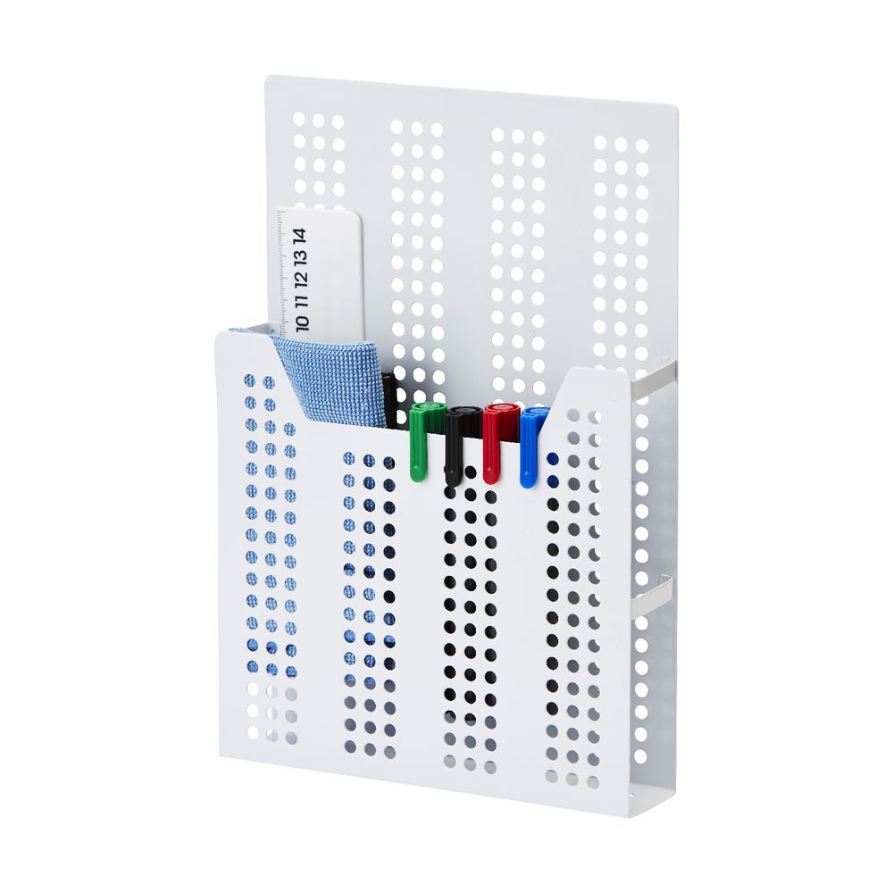J.Burrows A4 Magnetic Organiser 220 x 45 x 300mm White | Officeworks