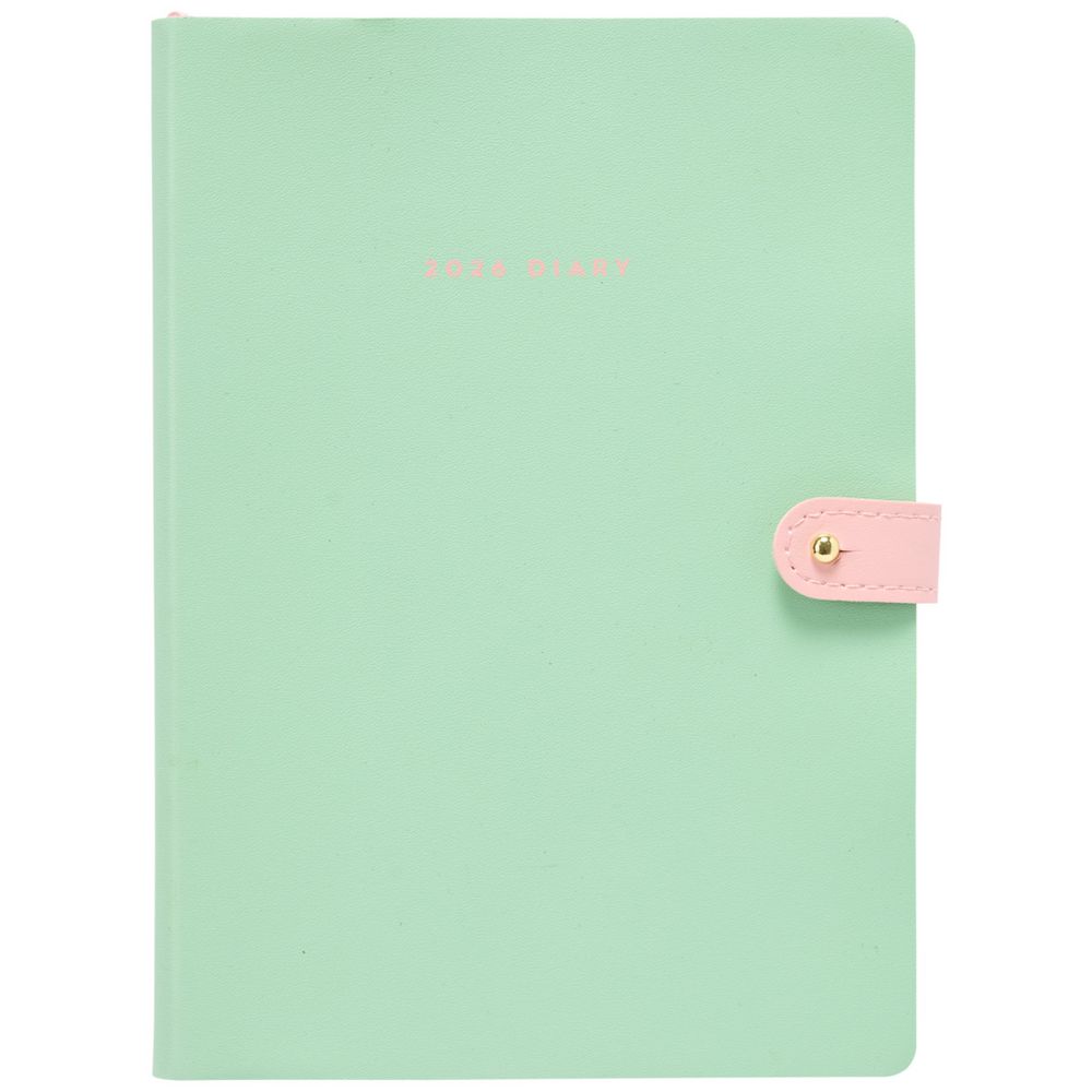 Otto A5 Week to View 2026 Colour Block Diary Jelly Mint | Officeworks