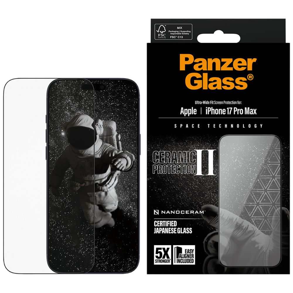 PanzerGlass Ceramic Screen Protector iPhone 17 Pro Max | Officeworks