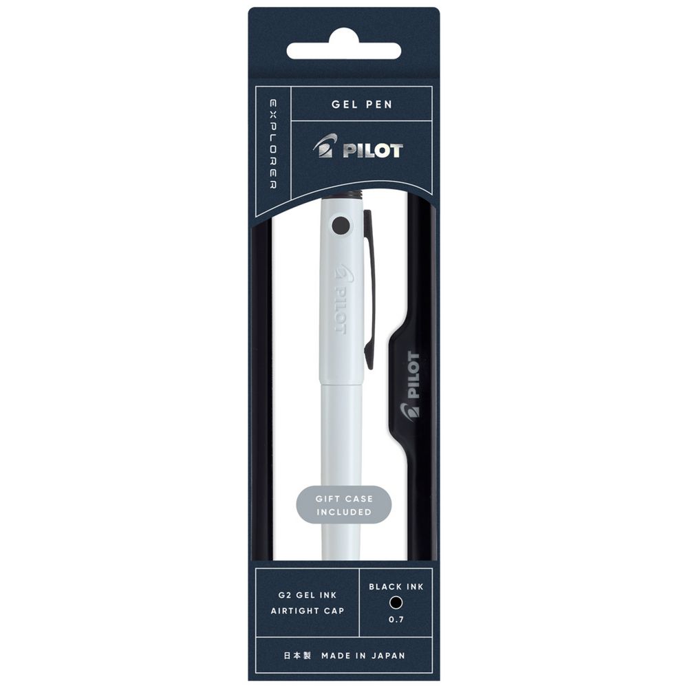 PILOT Explorer Gel Pen Gloss White | Officeworks