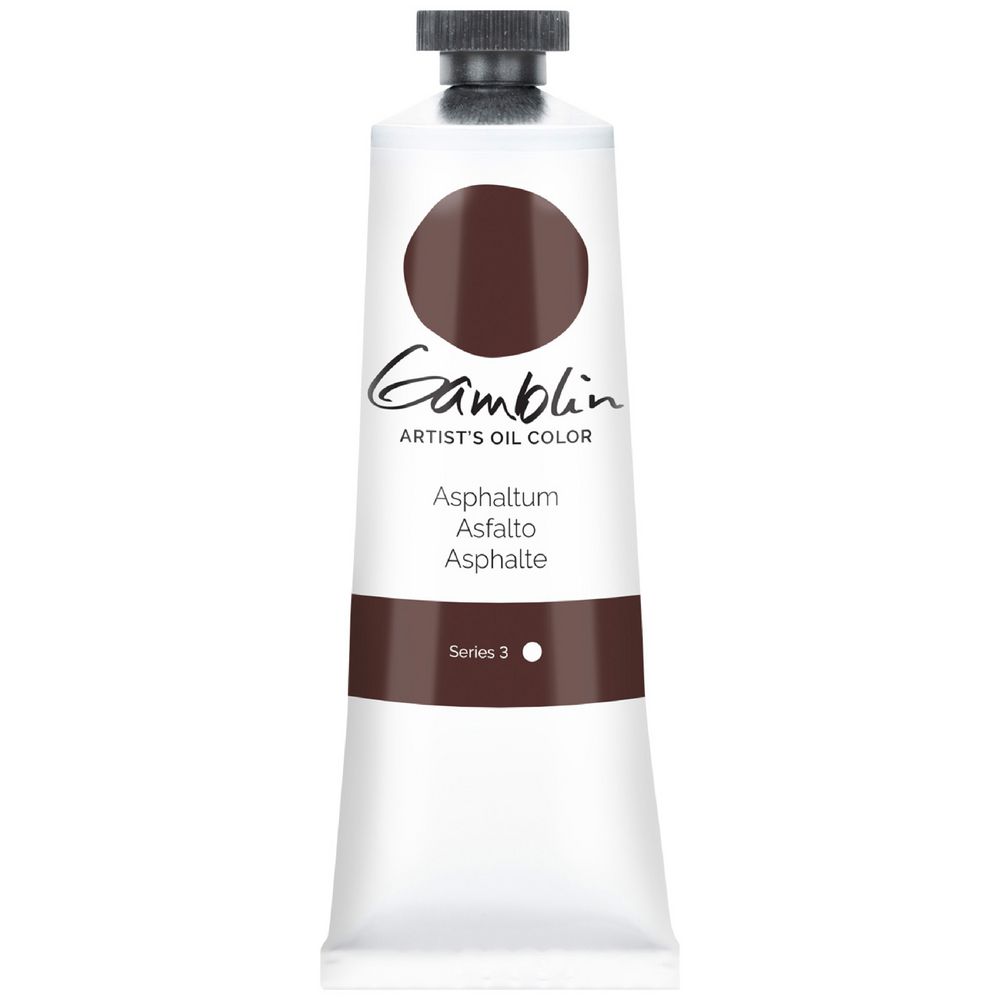 Gamblin Artist's Oil Paint 37ml Asphaltum S3 | Officeworks