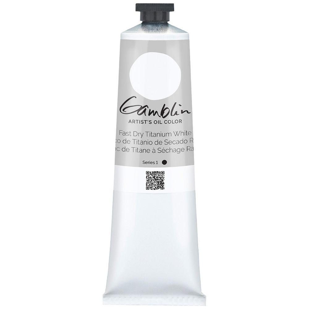 Gamblin Artist's Oil Paint 150ml Quick Dry White S1 | Officeworks
