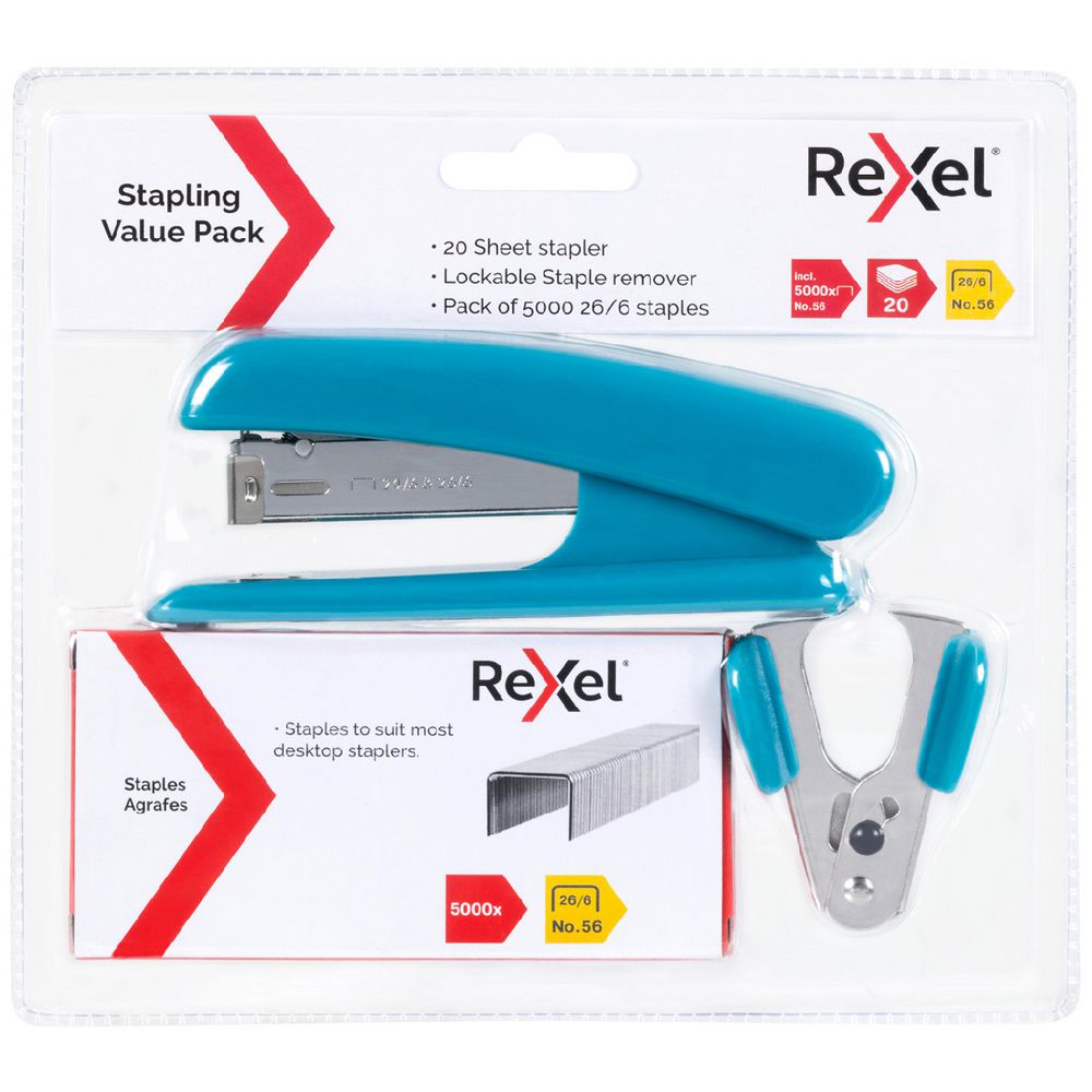 Rexel Value Tacker With Ruler (blue Color REXEL VALUE TACKER DARK BLUE ...