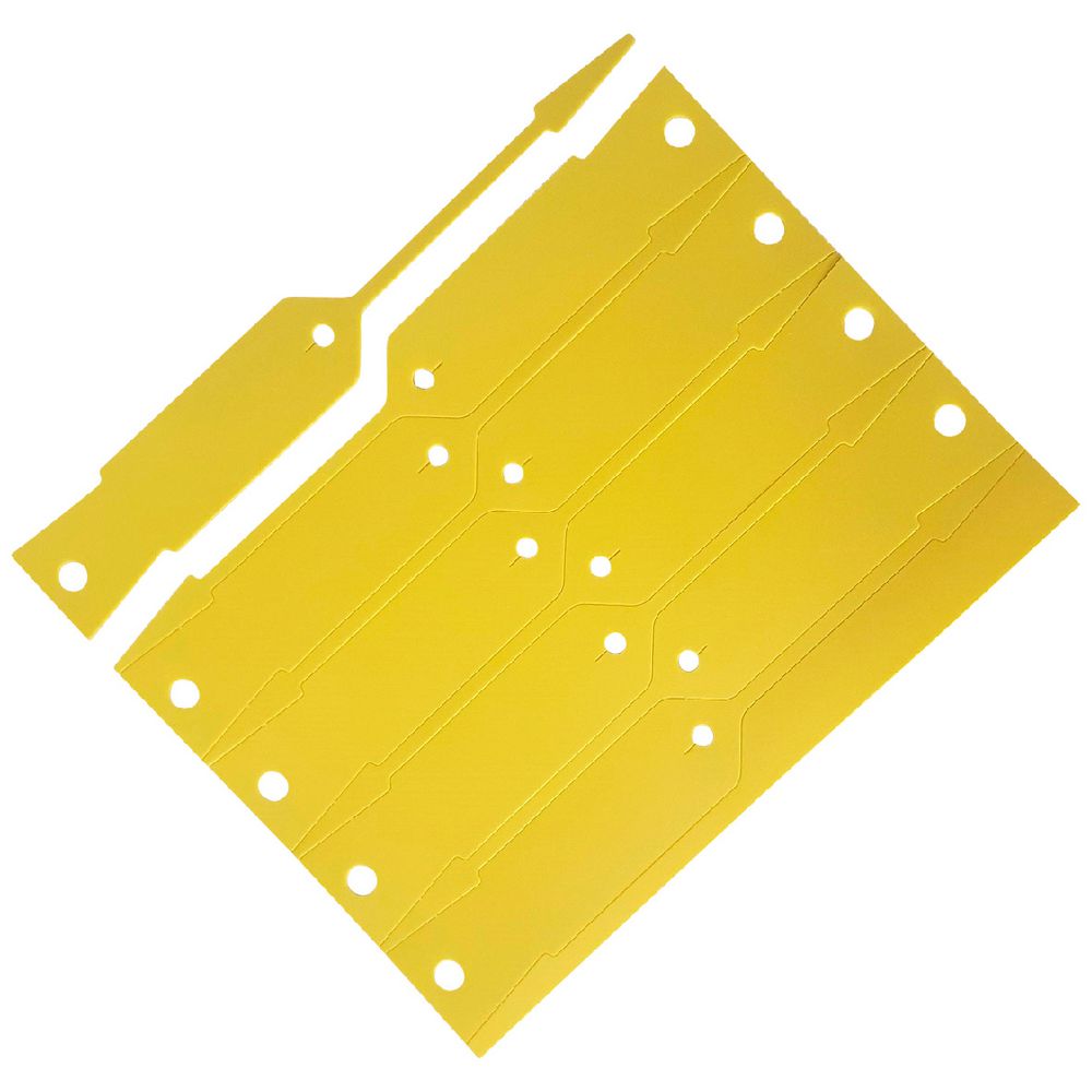 Disposable Vinyl Key Tags Yellow 500 Pack | Officeworks