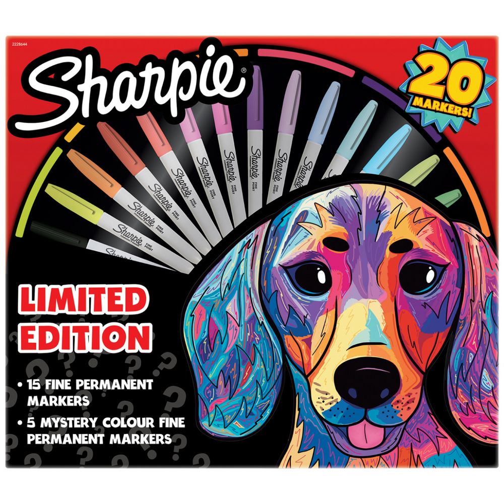 Sharpie Permanent Markers Limited Edition 20 Pack | Officeworks