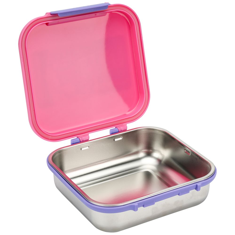 Smash Hinged Sandwich Box Pink | Officeworks