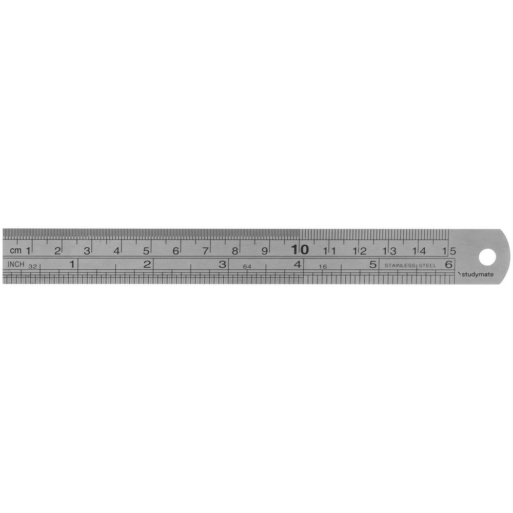 Studymate Stainless Steel Ruler 15cm | Officeworks