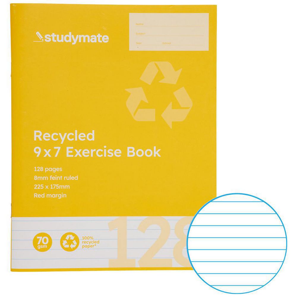 Studymate 9x7" Exercise Book 128 Page | Officeworks