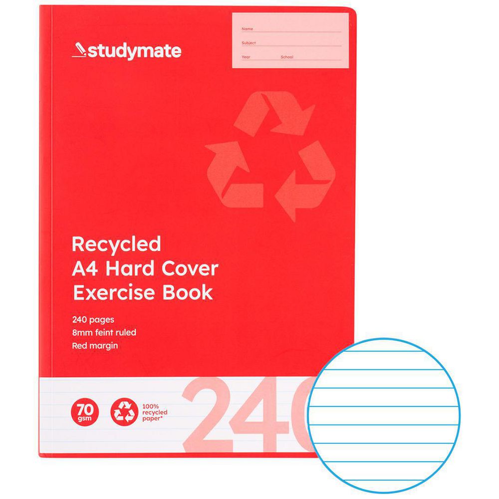 Studymate A4 Recycled Hardcover Exercise Book 240pg | Officeworks