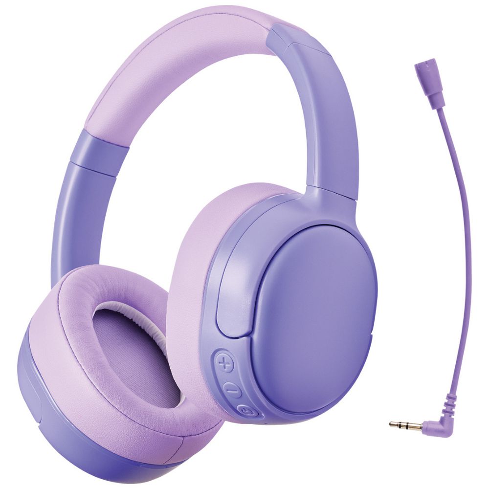 Studymate Kids ANC Bluetooth Headphones Purple | Officeworks
