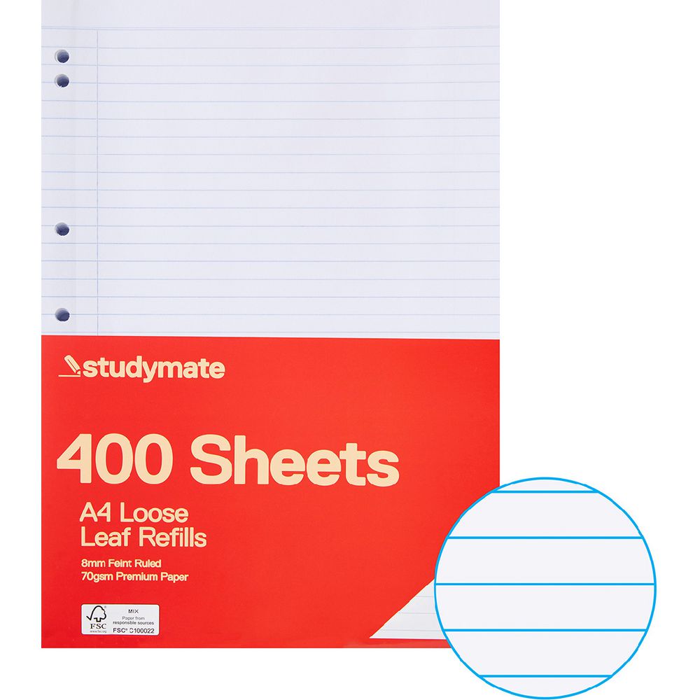 Brilliant Basics A4 Loose Leaf Paper 100 Sheets White