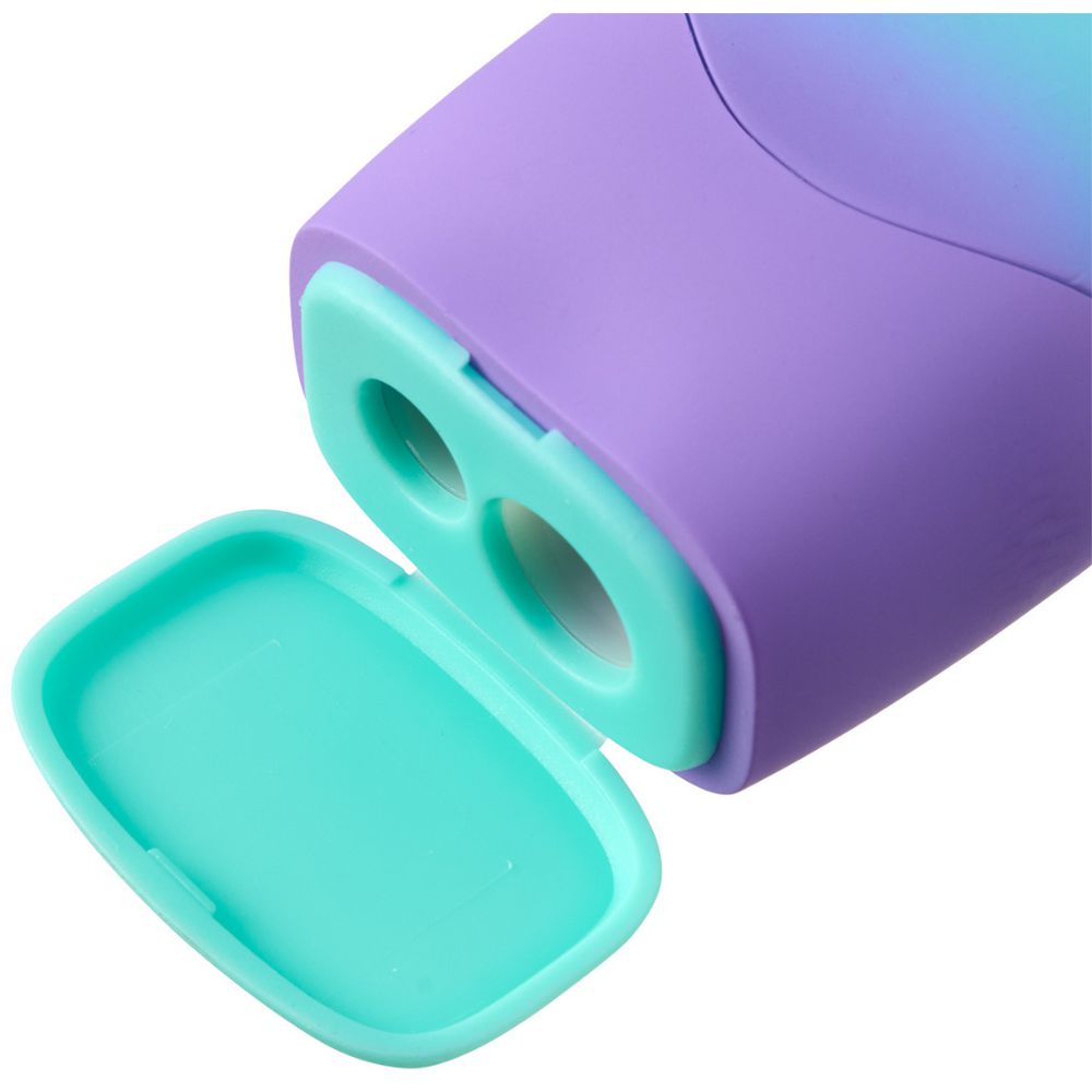 Studymate Pastel Ombre Sharpener and Eraser Blue/Purple | Officeworks