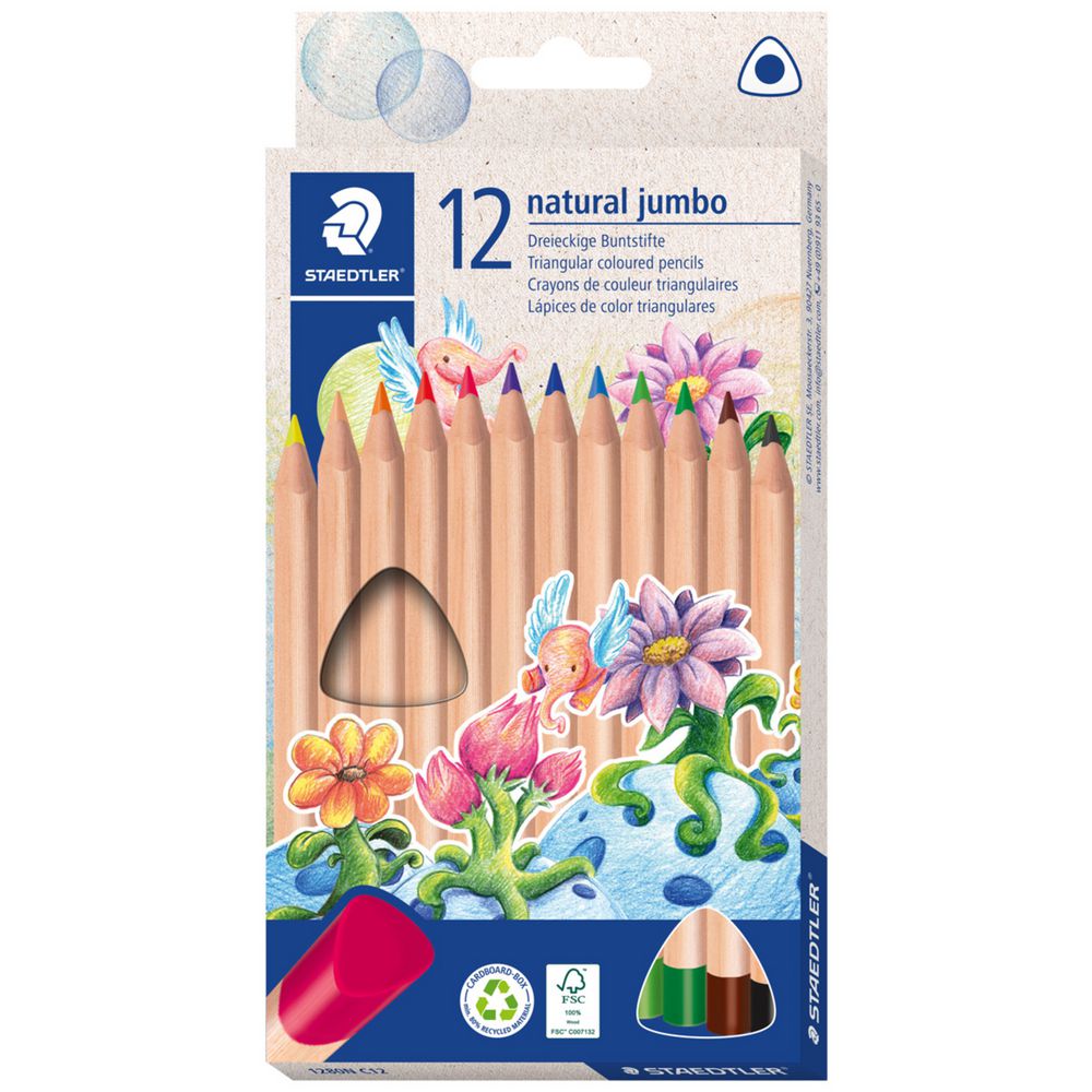 Staedtler Jumbo Colour Pencils Assorted 12 Pack | Officeworks
