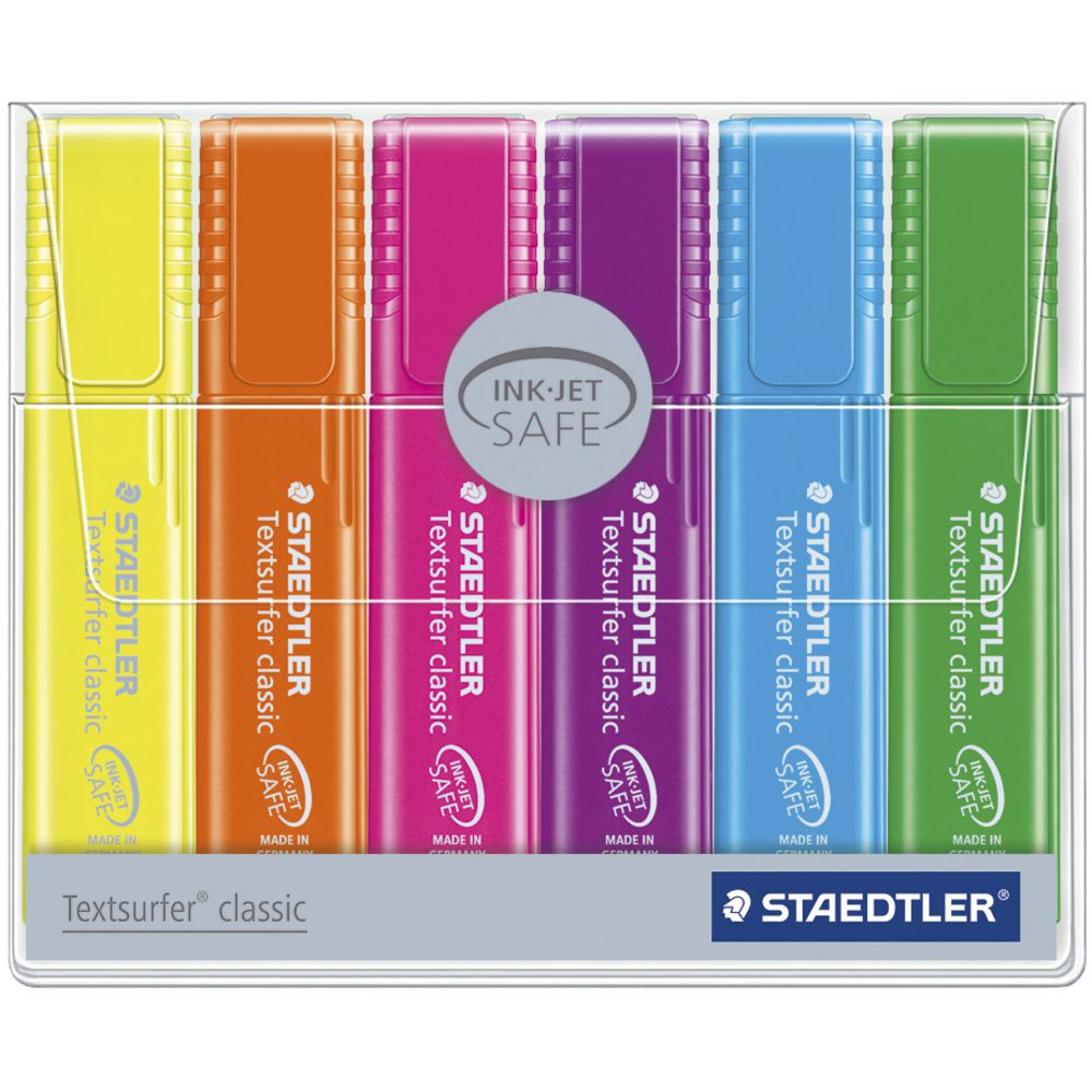Staedtler Textsurfer Rainbow Highlighters Assorted 6 Pack | Officeworks