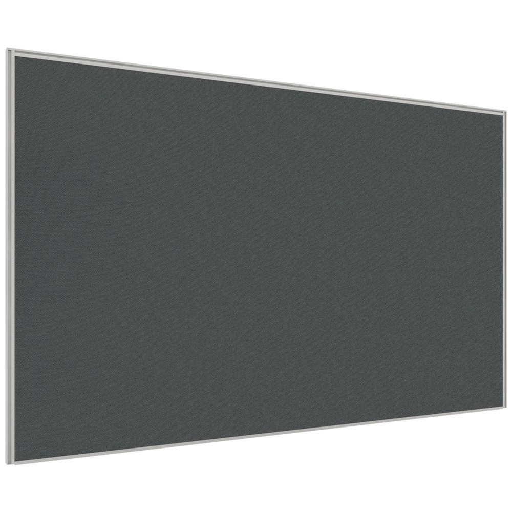 Stilford FSC Screen 1800X1250mm White Frame Grey Fabric | Officeworks