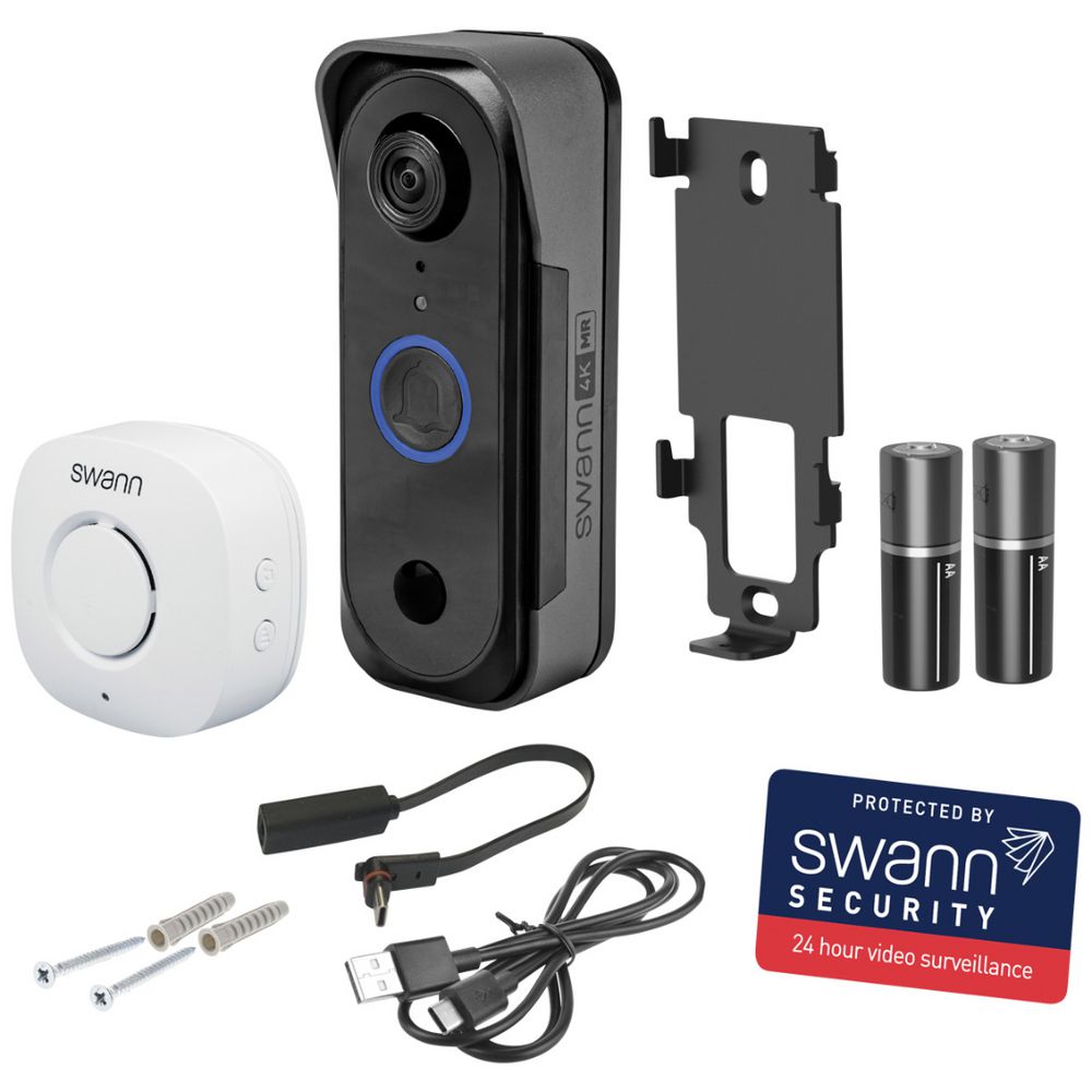Swann MaxRanger4K Video Doorbell | Officeworks