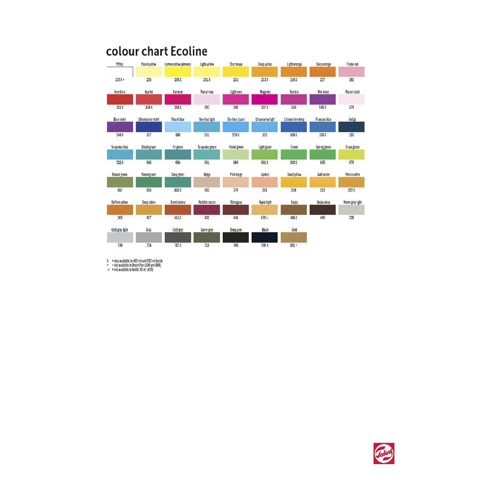 Ecoline Liquid Watercolour 30mL Black 700 | Officeworks