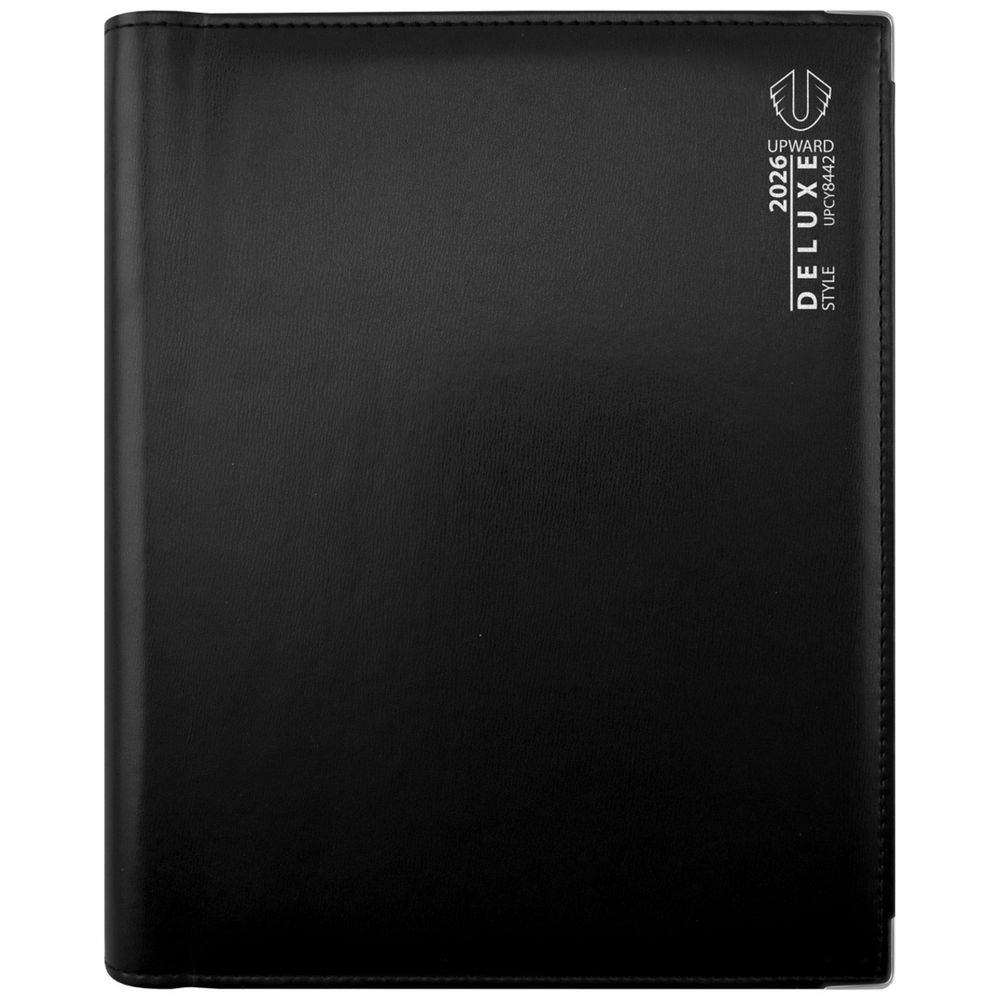 Upward B5 Week to View 2026 Deluxe Diary Black | Officeworks