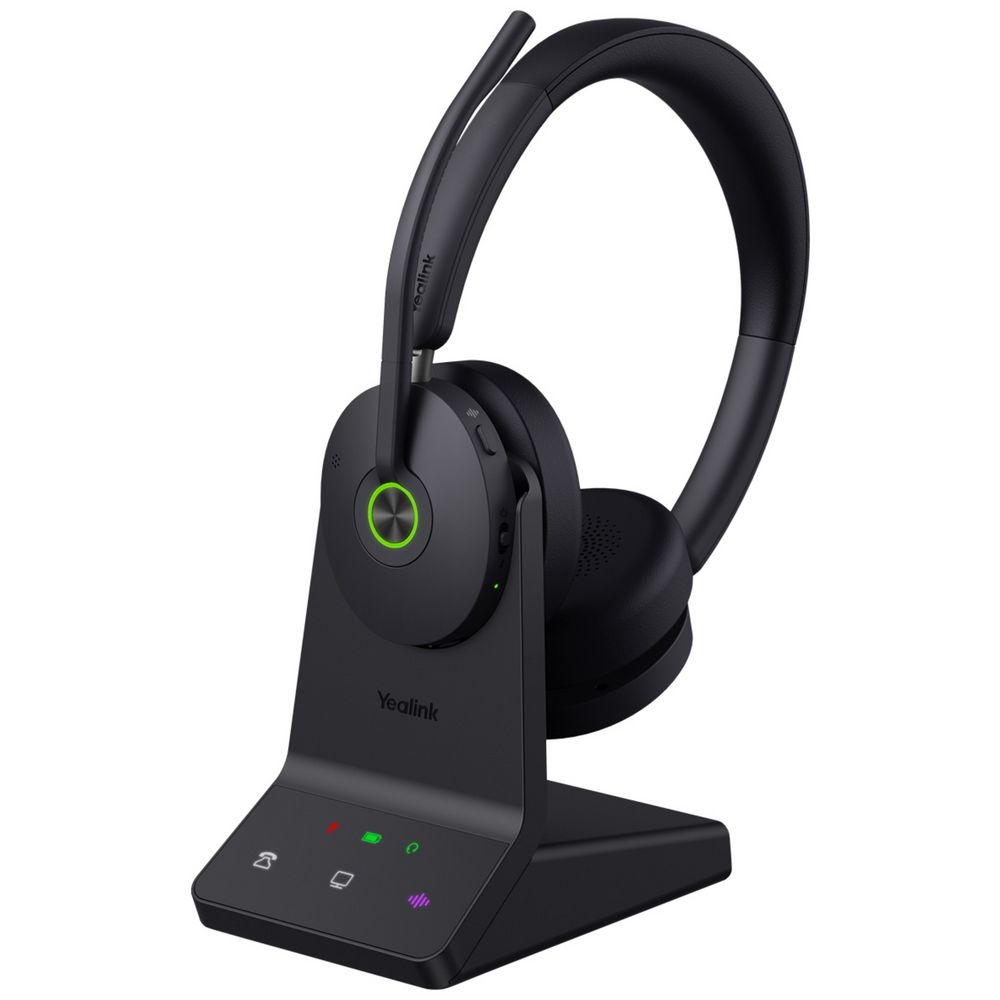 Yealink WH68 DECT Technology Dual BT Headset Black | Officeworks