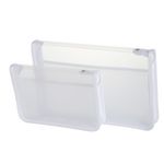 AusInc A4 Zipped Document Folder Clear | Officeworks